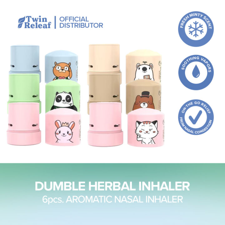Dumble Herbal Inhaler (x6) [Soothing Vapors, Relieves Nasal Congestion ...