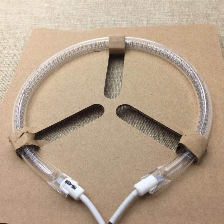 15cm quality round heating tube halogen infrared lamp for halogen ...