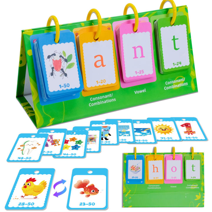 Phonics Flashcards Desktop Calendar Sight Words Visuals Flash Card Flip ...