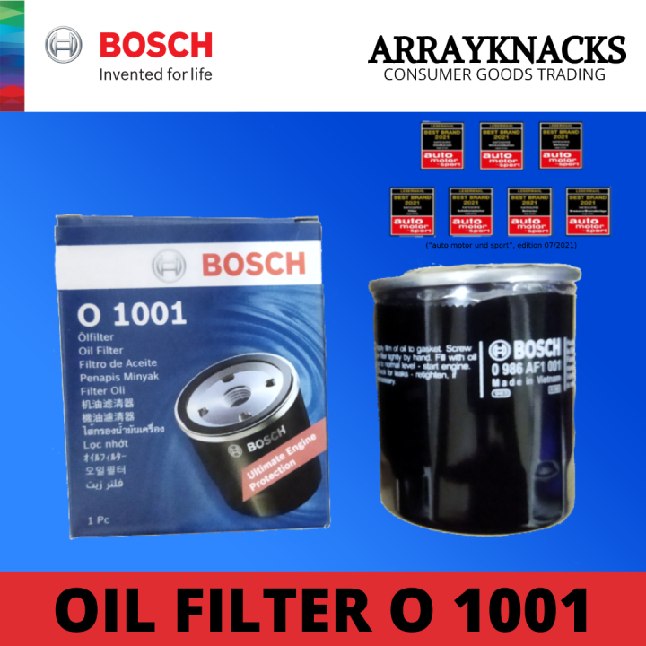 BOSCH - OIL FILTER O 1001 (0986af1001) C-415 | Lazada PH