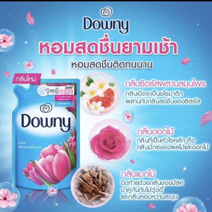 (ยกลัง) น้ำยาปรับผ้านุ่ม DOWNY ดาวน์นี่ สูตรเข้มข้น 470-490ML. 12 ถุง | Lazada.co.th
