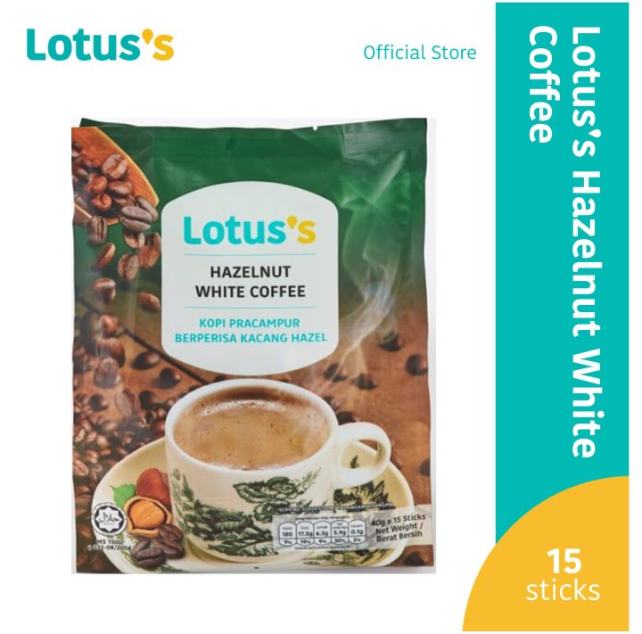 Lotus'S Hazelnut White Coffee 15 Sticks X 40G | Lazada