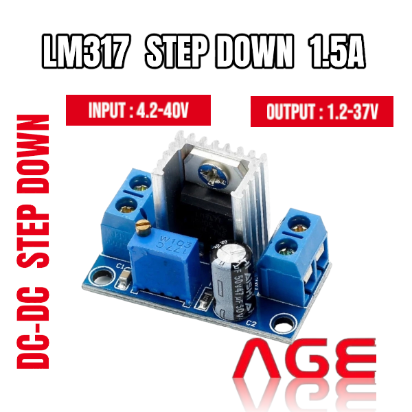 LM317 DC-DC Step Down 4.2-40V to 1.2-37V 1.5A | Lazada.co.th