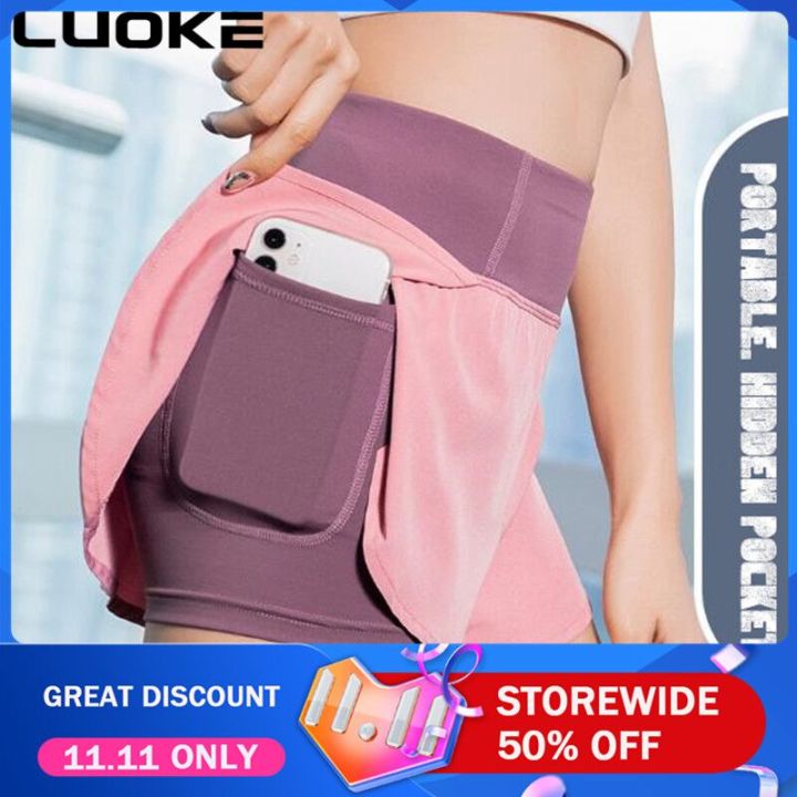 Luoke ผู้หญิงวิ่งกางเกงขาสั้นกางเกงขาสั้นโยคะผู้หญิงวิ่งความเร็วแห้งเอว ...