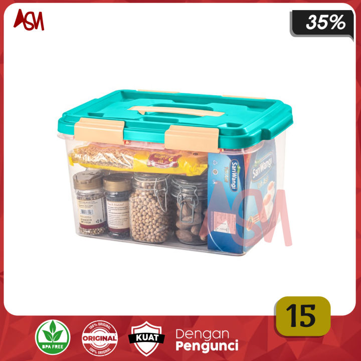 SHINPO / EZY CONTAINER BOX CB 15 LITER PLASTIK KOTAK WADAH PENYIMPANAN ...