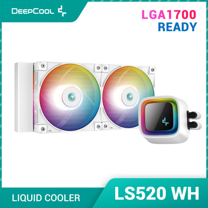 DeepCool LS520 High-Performance Liquid CPU Cooler, WHITE VERSION, 240mm ...