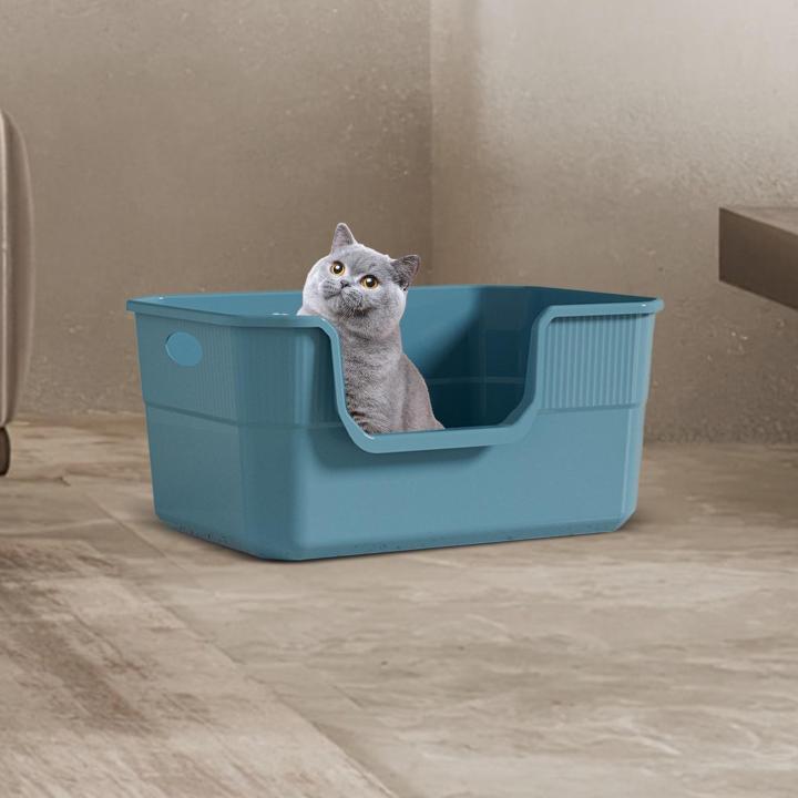 Meowhouse Open Litter Box Easy to Clean 24cm High Sided Kitty Litter ...