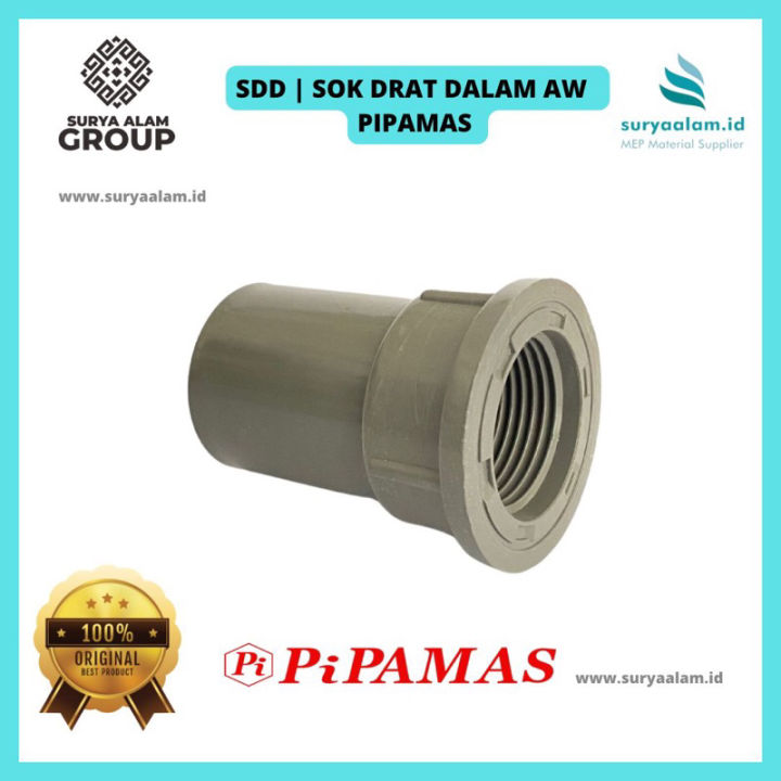 SOCK DRAT DALAM (SDD) 3/4" PIPAMAS | FAUCET SOCKET 3/4 INCH AW ...