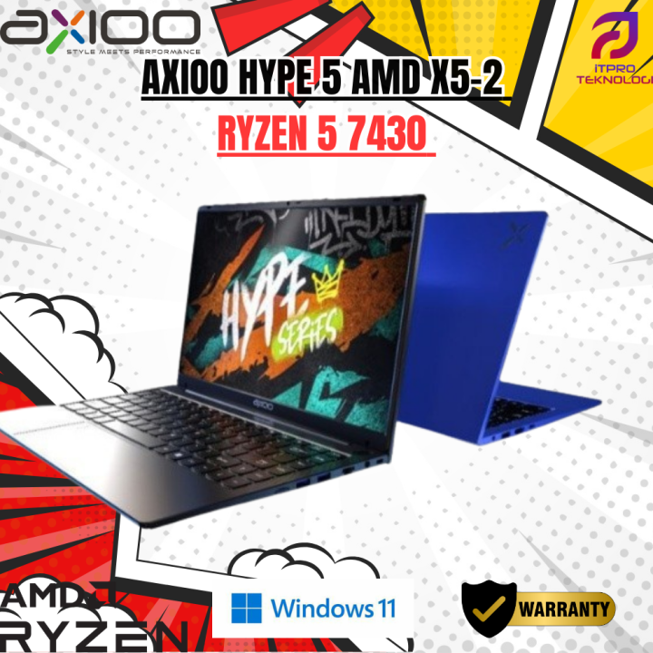 AXIOO HYPE 5 AMD X5-2 RYZEN 5 7430 16GB 256GB WIN11 | Lazada Indonesia