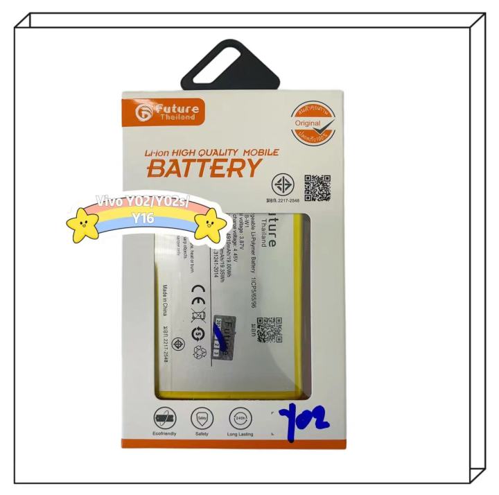 แบตเตอรี่ Vivo Y16/Y02s/Y02 B-W1 Battery Vivo Y16/Y02/Y02s แบตY02 แบต ...