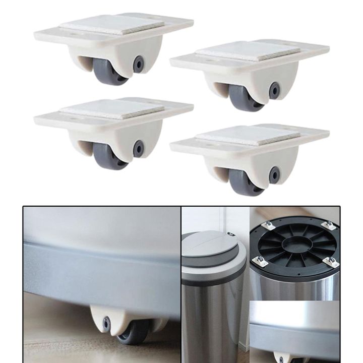 4Pcs Self Adhesive Casters For Storage Box Portable Wheel Rollers For ...