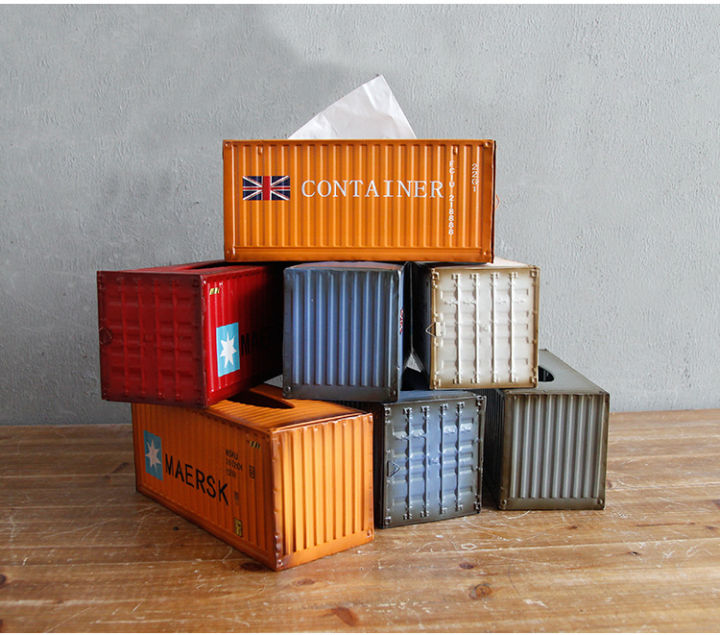 Iron Metal Container Tissue Box - Kotak Tisu Kontainer | Lazada Indonesia