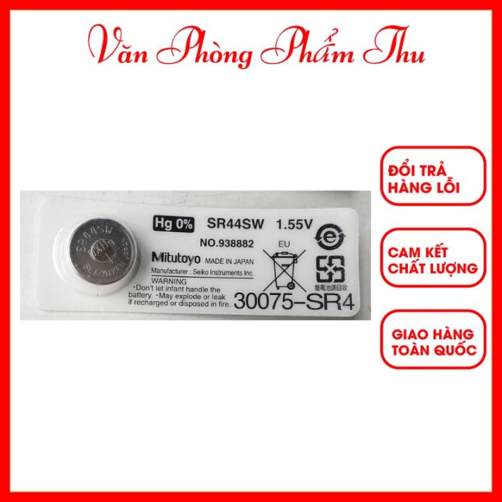 Pin Dùng Cho Thước Cặp, Panme SR44SW 1.55V MITUTOYO - Pin Nhật Cho Đồng Hồ Máy Tính Thước Cặp ...