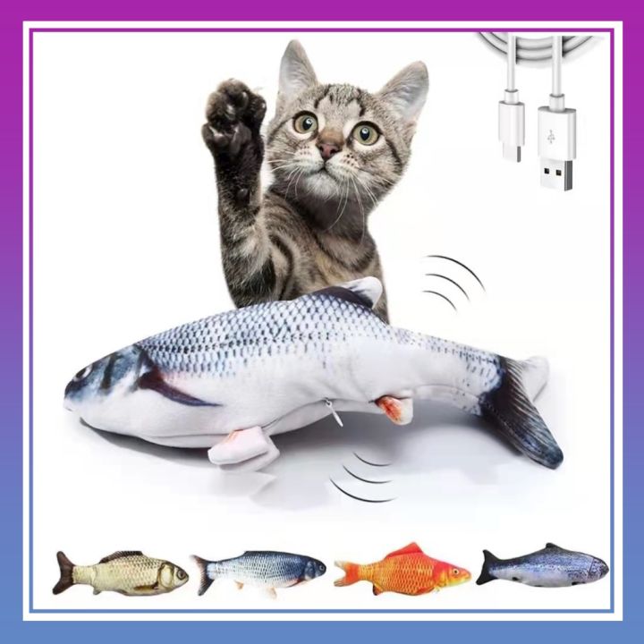 Happy Pet Ready Stock USB Lucu Kucing Mainan 30 Cm Simulasi / Cat Toy ...