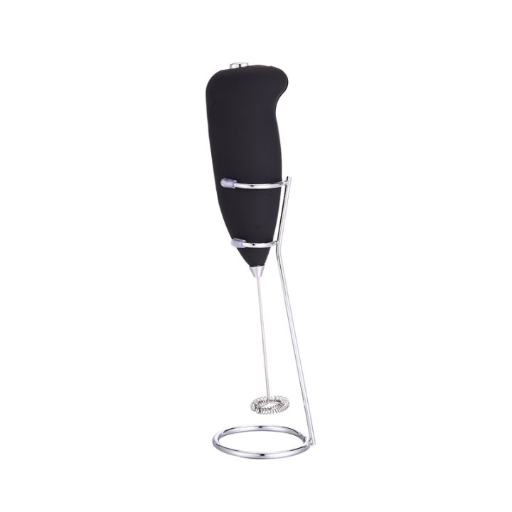 Milk Frother with Stand Handheld Whisk Drink Foamer Mini Blender Mixer ...
