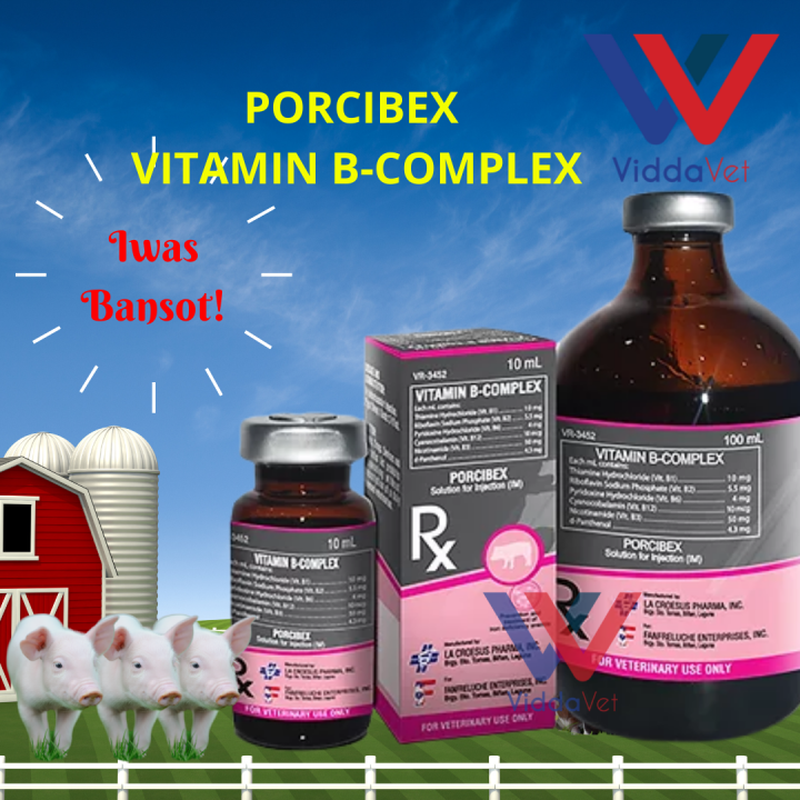 [Iwas Bansot Vitamins For Pigs/Swine] 10ML / 100ML Viddavet Porcibex ...