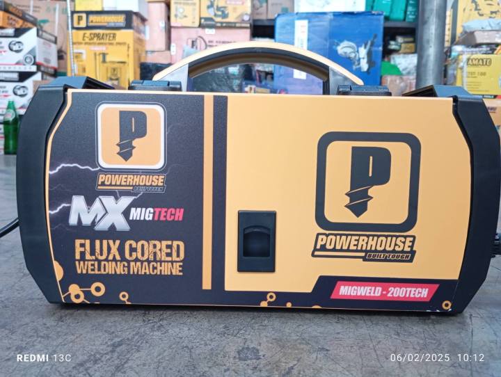 POWERHOUSE MIGWELD-200TECH Inverter Gasless MIG Welding Machine with ...