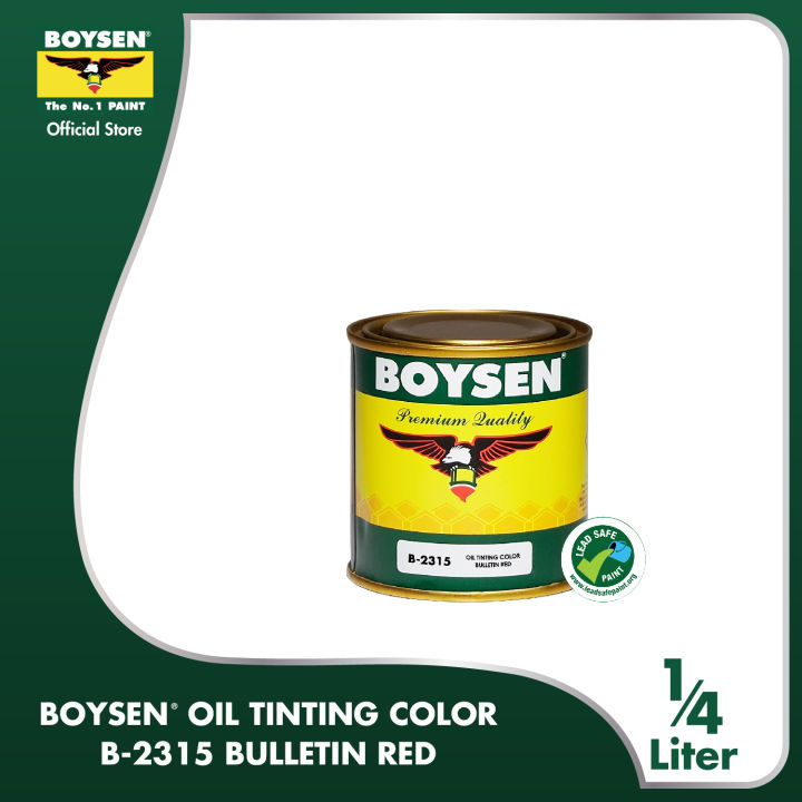 BOYSEN Oil Tinting Colors Bulletin Red B2315-1/4L | Lazada PH