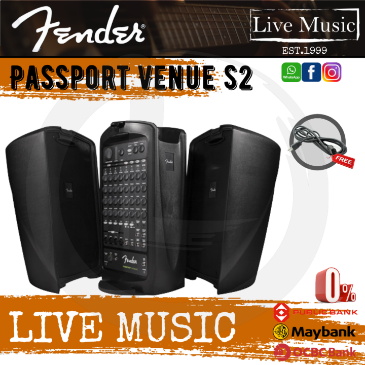 Fender Passport Venue 600W S2 Portable PA System, 230V UK | Lazada