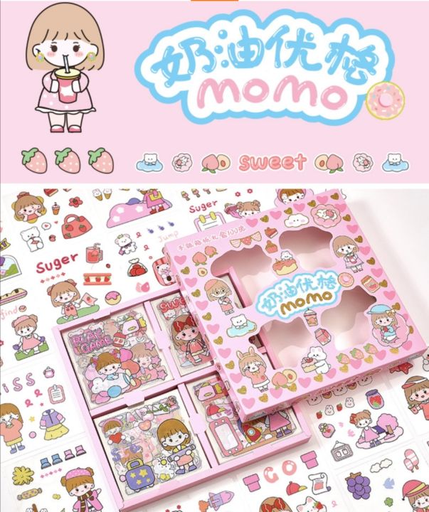 New Series Ins Style Water Proof Sticker Notebook Journal 100 pcs ...