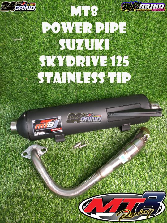 MT8 POWER PIPE SUZUKI SKYDRIVE 125 STAINLESS TIP THAILAND MADE | Lazada PH