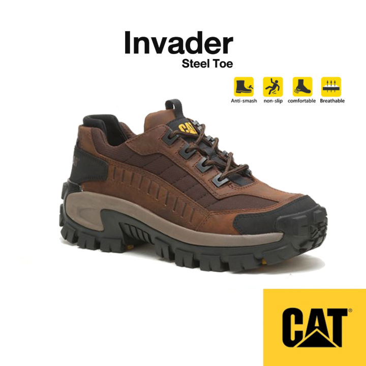 [โค้ด DDX10APRW3 ลดอีก10%] CAT Caterpillar Invader Steel Toe รองเท้าเซฟ ...