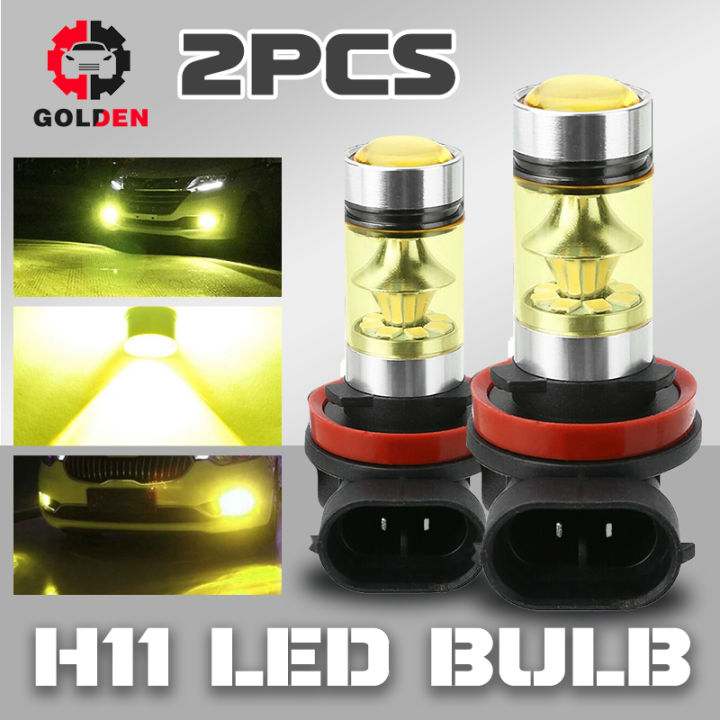 2pcs Buah H11 H8 Lampu Kabut 100 W 20SMD Mobil LED Kabut Bohlam Lampu 4300K 100W 1500LM Lampu ...