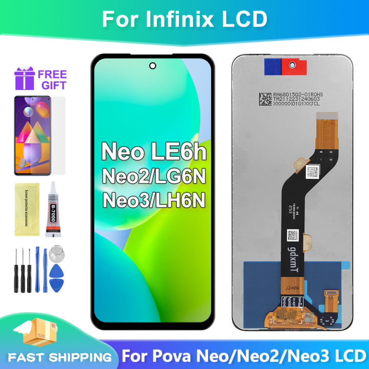 Original LCD For Tecno Pova Neo LE6h / Neo 2 LG6N / Neo 3 LH6N LCD ...