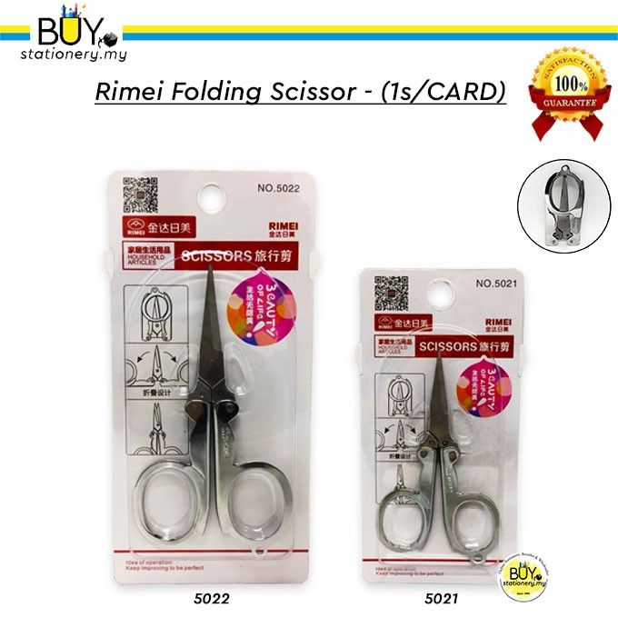 Rimei Folding Scissor - (1s/PCS) Scissors Cutter Gunting Lipat Portable ...