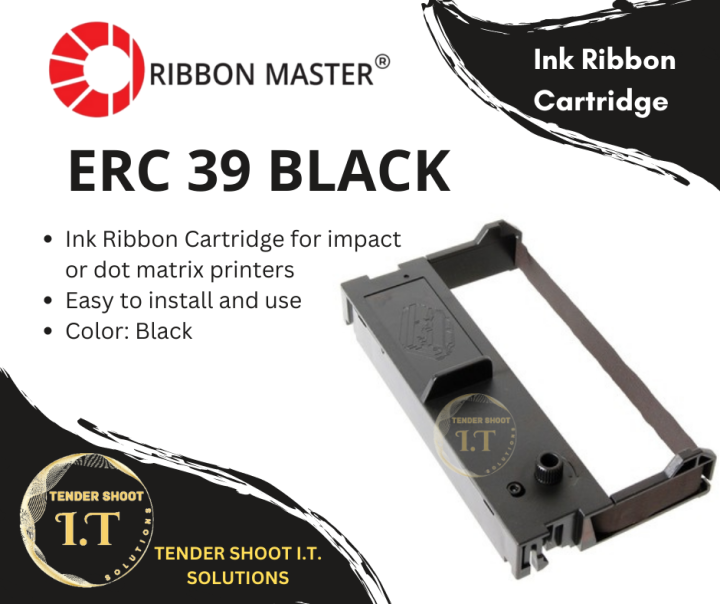 1 PIECE of RIBBON MASTER ERC39 ERC 39 ERC-39 Ink Ribbon Cartridge Brand ...