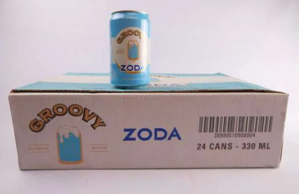 Groovy Zoda Soda Water Classic Mixer Minuman 330ml 1 Dus Isi 24 Kaleng ...