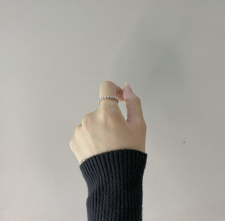 Thing round ring handcrafted by minormood แหวนเงินแท้ 925 | Lazada.co.th