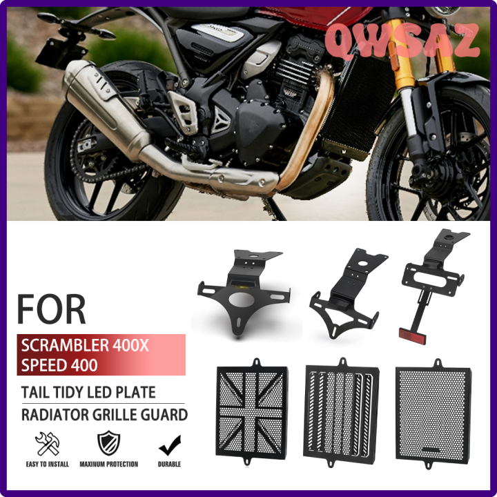 QWSAZ 2024 2025 2026 Motorcycle Radiator Grille Guard For Speed 400 ...