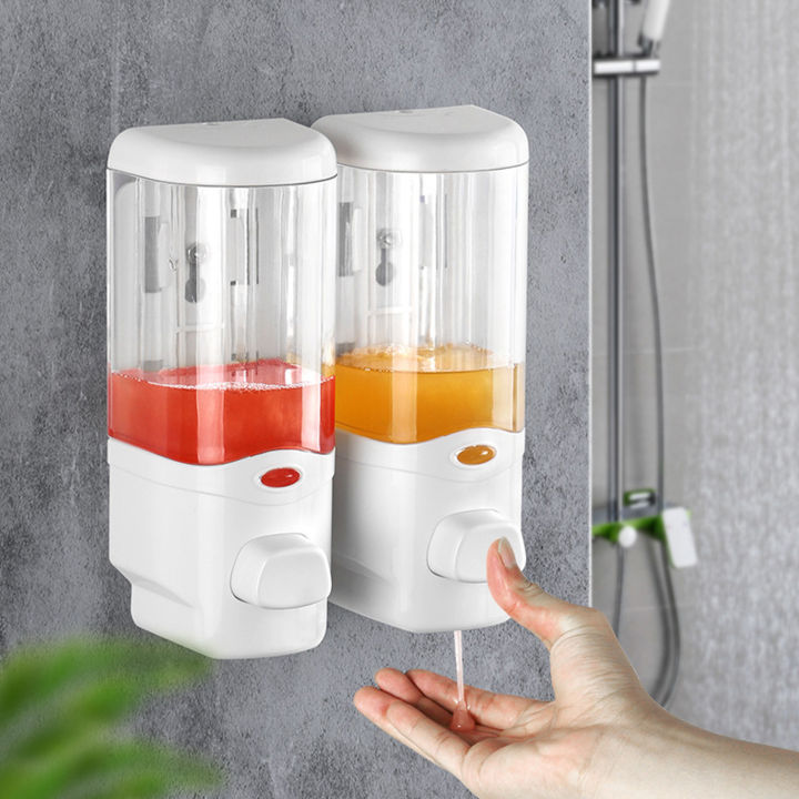 Manual Liquid Soap Dispenser Safe Lock Lid Transparent Odorless Wall ...