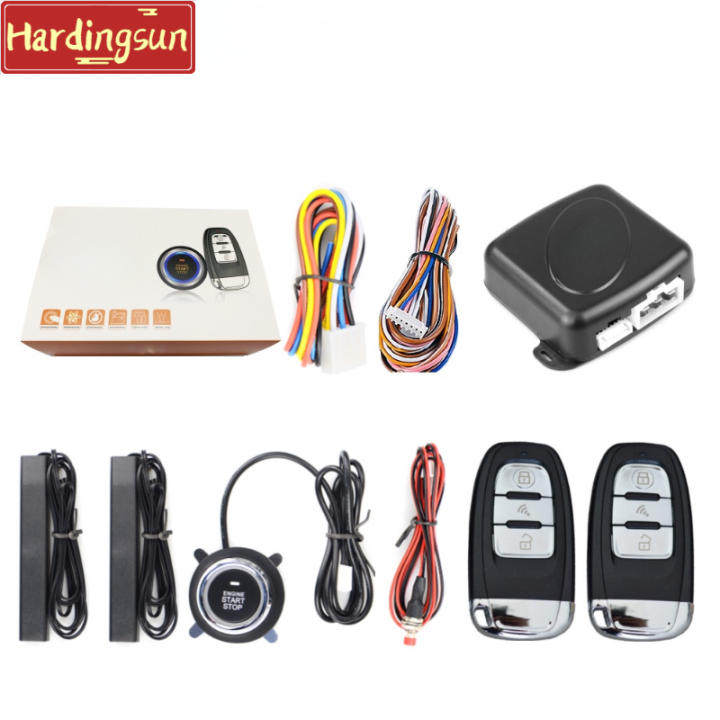 Hardingsun C6 - B/A6-A PKE Keyless Entry Push Start Button System ...