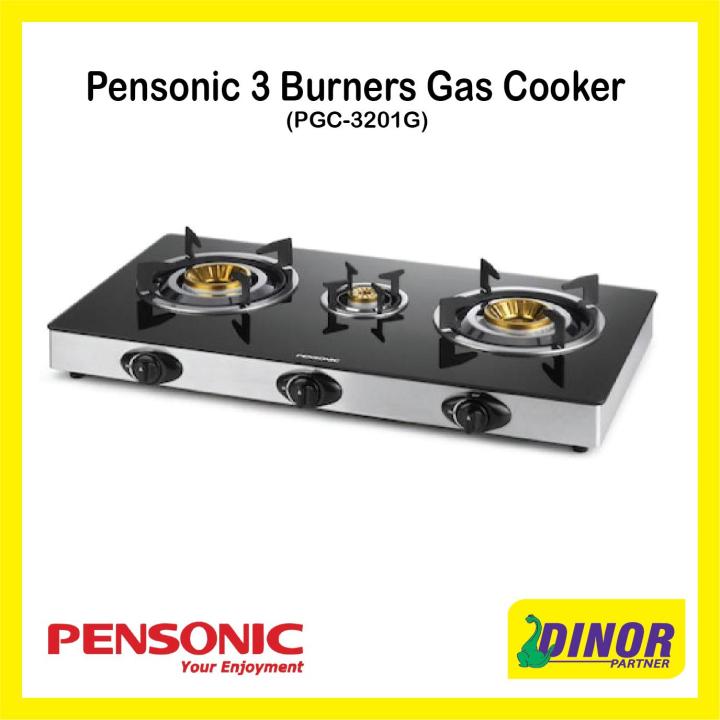 Pensonic 3 Burners Gas Cooker PGC-3201G | Lazada