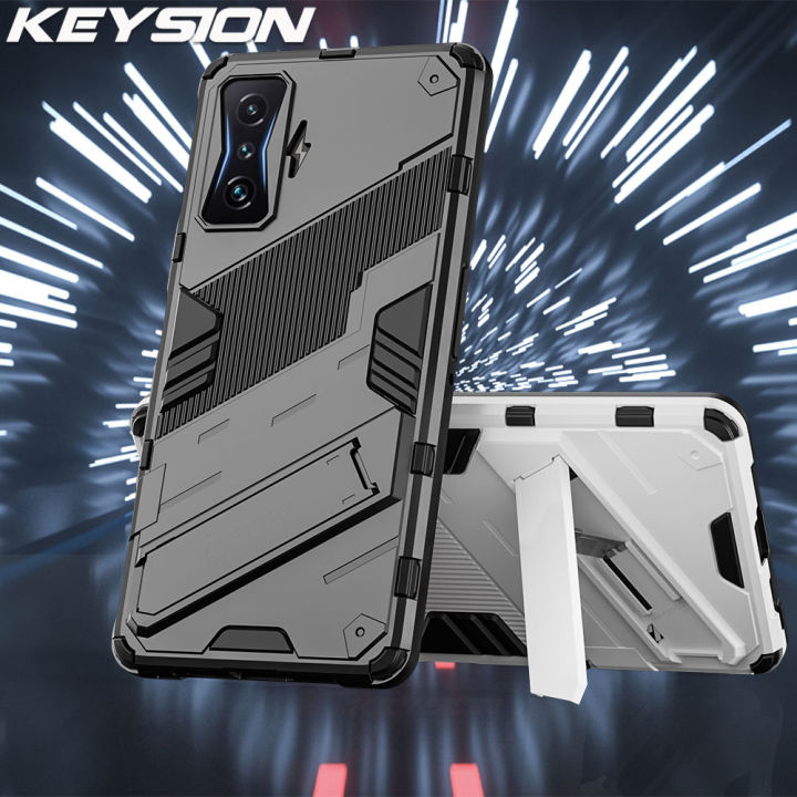 KEYSION Shockproof Armor Case for Xiaomi POCO F4 GT Silicone + PC ...