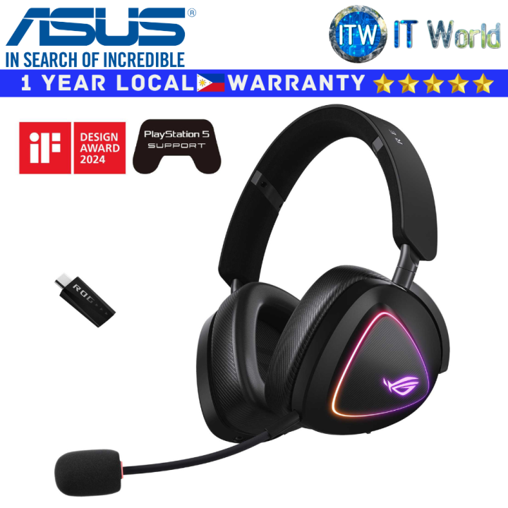 Itw | ASUS ROG Delta II Wireless Gaming Headset ( BT, ROG SpeedNova 2 ...