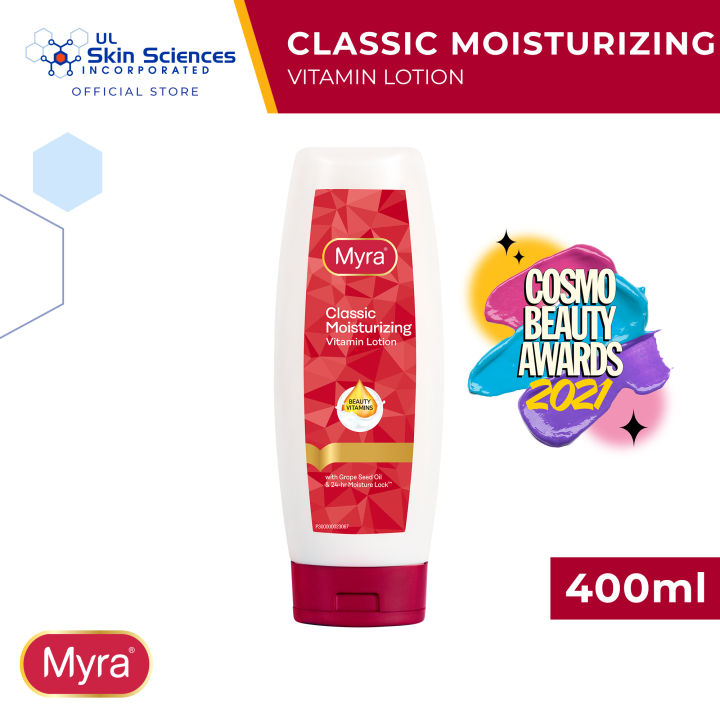 Myra Classic Moisturizing Vitamin Lotion 400 ml | Lazada PH