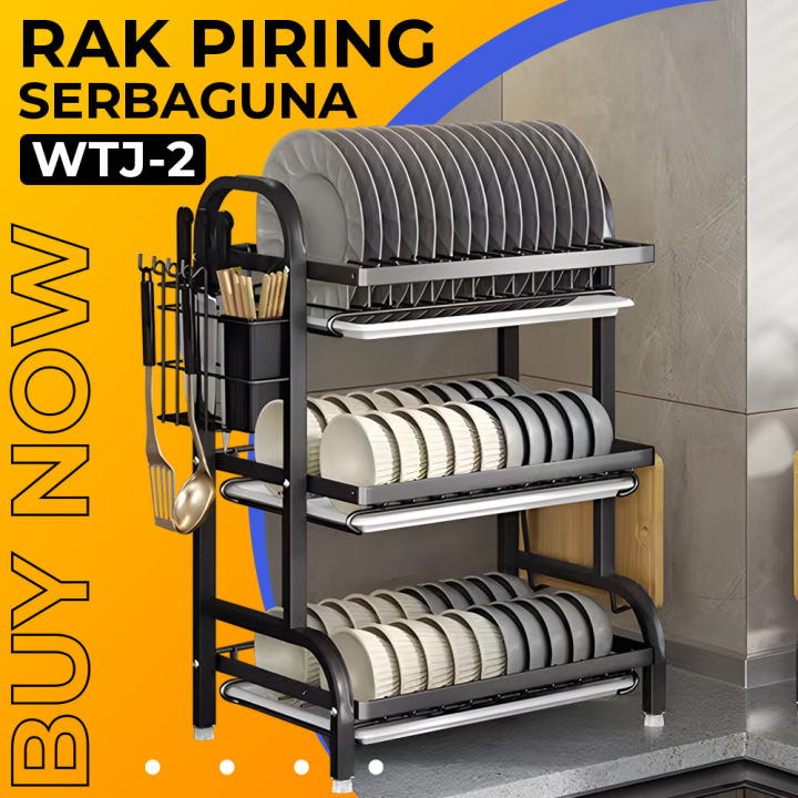 Rak cuci piring wastafel rak piring stainless 2 Susun Minimalis ...