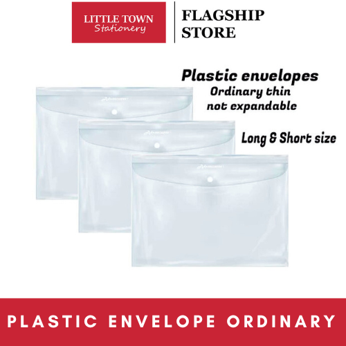 Plastic Envelope Ordinary Thin Clear Envelopes Size Long / Short ...