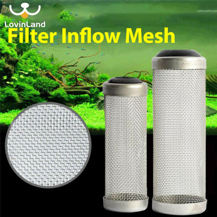Lovinland Aquarium Inflow Inlet Filter Stainless Basket Mesh Net Filter ...