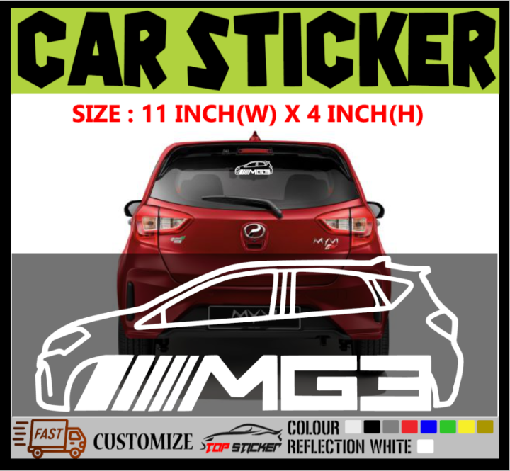 MYVI MG3 CAR LOGO CAR STICKER KERETA STICKERS PERODUA MYVI 3RD ...