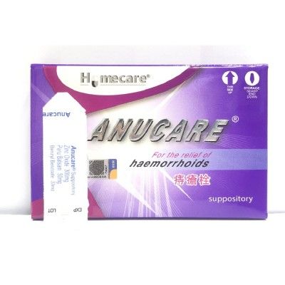 ANUCARE SUPPOSITORY 5'S used for treatment of haemorrhoids, simple ...