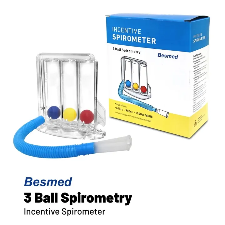 Onemed 3 Ball Spirometer Alat Bantu Pernapasan Besmed Spirometri ...