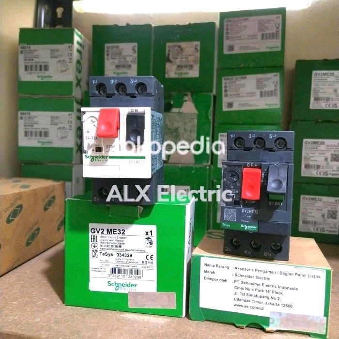 Motor Circuit Breaker Schneider GV2 ME32 GV2ME32 A3 TERJAMIN | Lazada ...