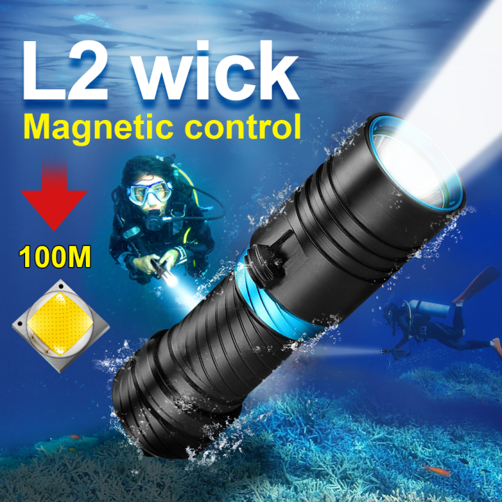 Super Bright Diving Flashlight IPX8 Highest Waterproof Rating ...