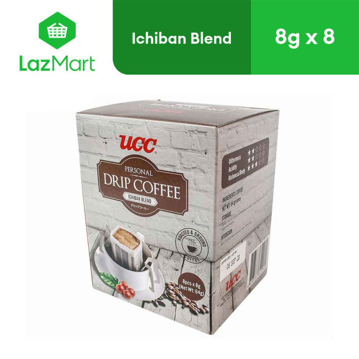 UCC Ichiban Blend Drip Bag 8g x 8 (Box) | Lazada PH