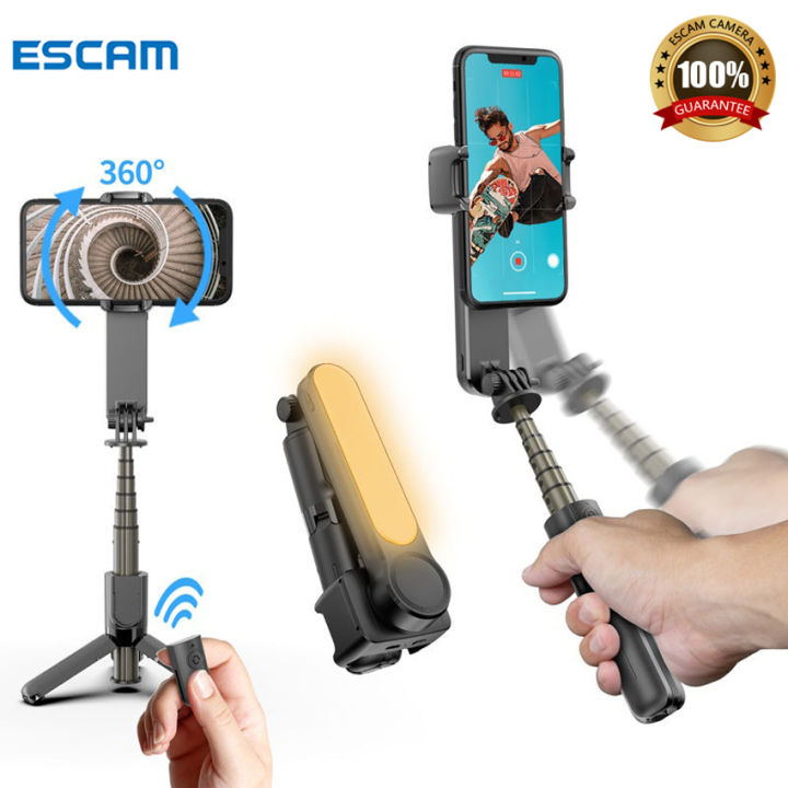 【Ready Stock】ESCAM L09 Gimbal Stabilizer for Mobile Phone Vlogging ...