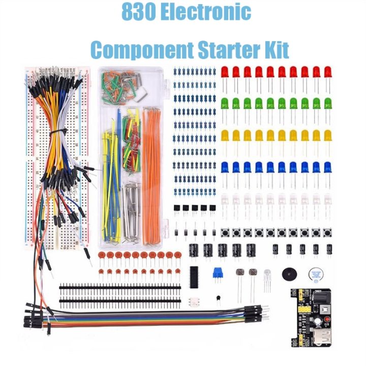 Arduino Kit 830 Breadboard Set Tie-points Breadboard Set Electronic ...